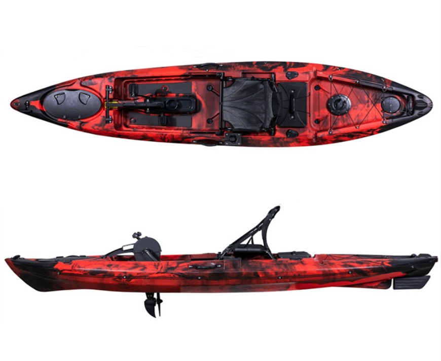 Kayak de Pêche Oasis FishMaster 120 avec Système de Pédalier – Lion Fitness