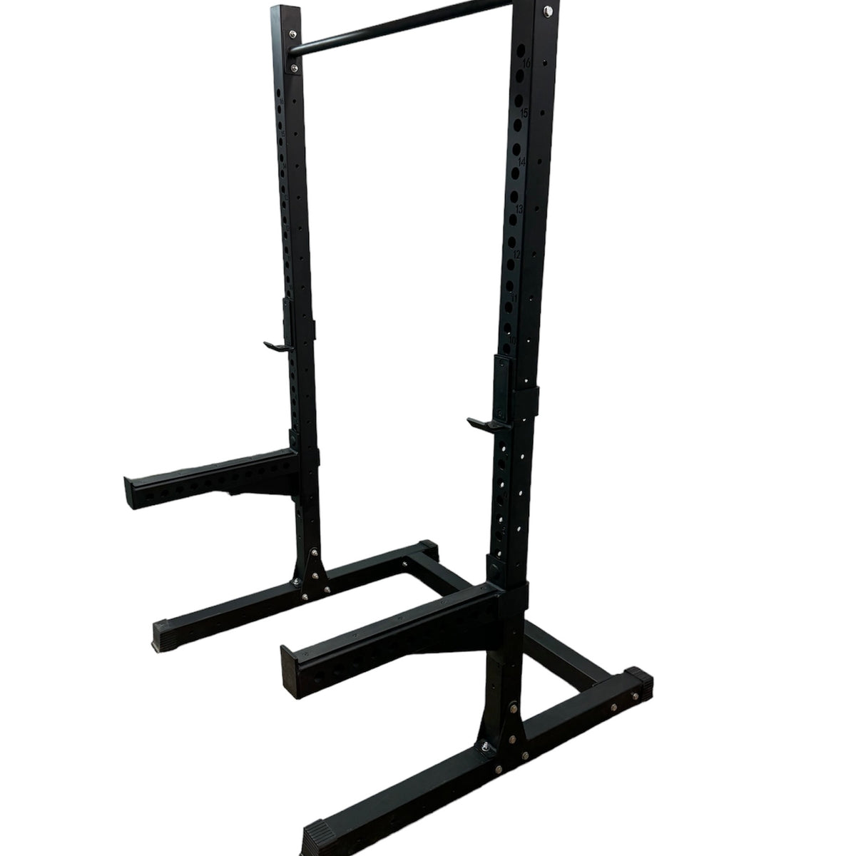Squat Rack 3x3 avec Barre de Traction et Bras de Sécurité – Lion Fitness